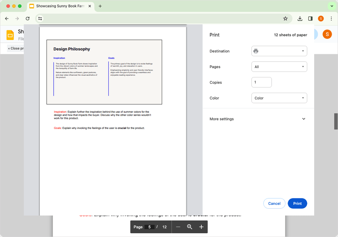 How to print Google Slides with notes - Plus