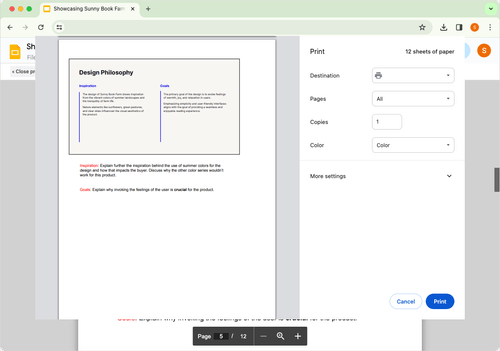 How to print Google Slides with notes - Plus